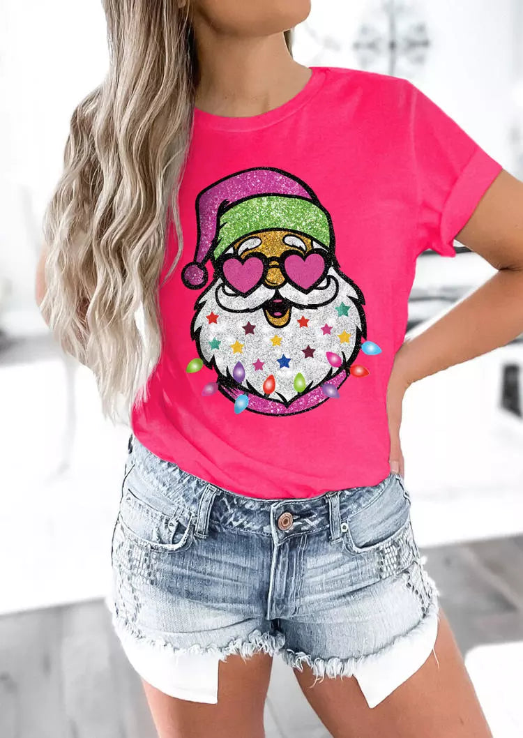 Santa Claus Round Neck Blouse-Pink – Sprechic